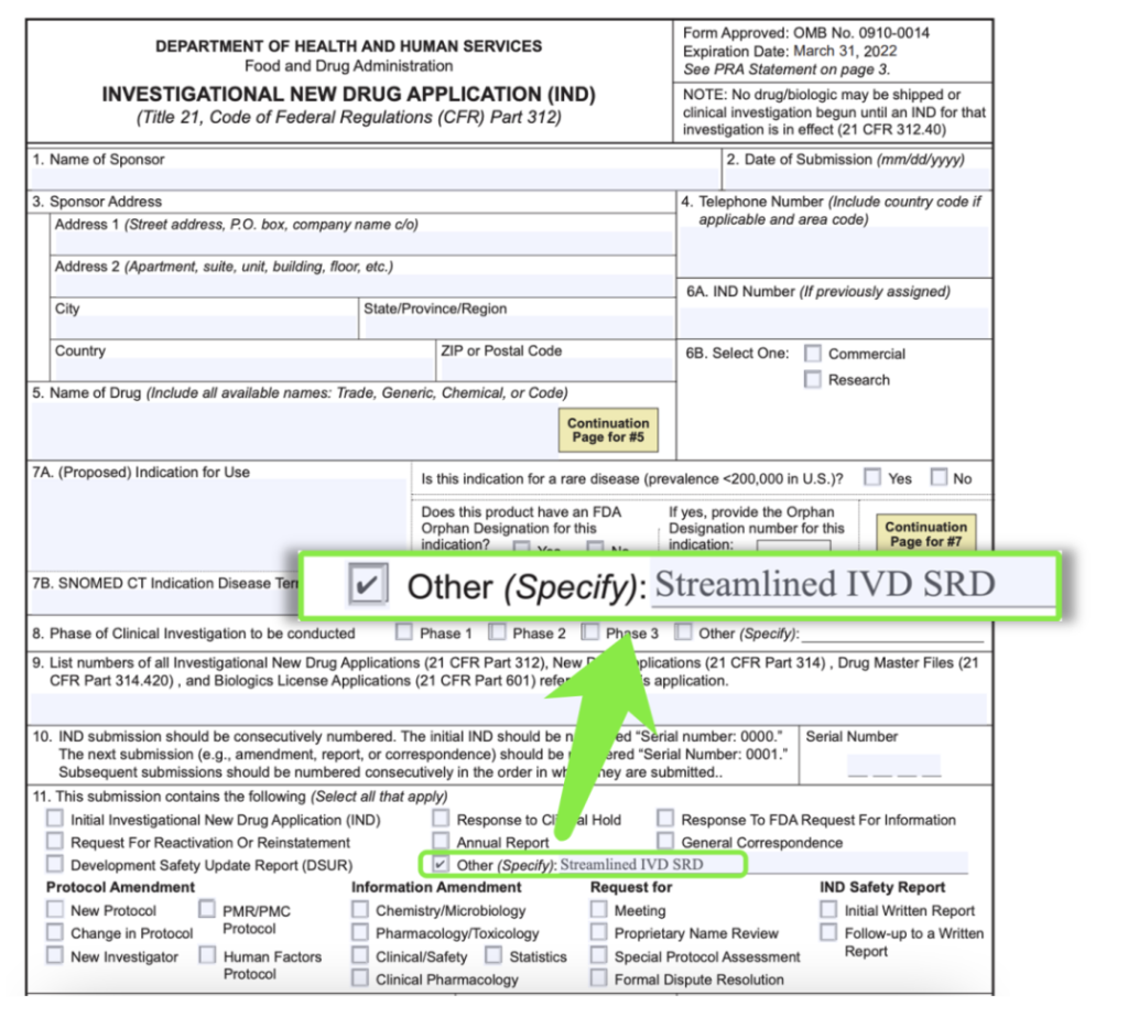 Form FDA 1571